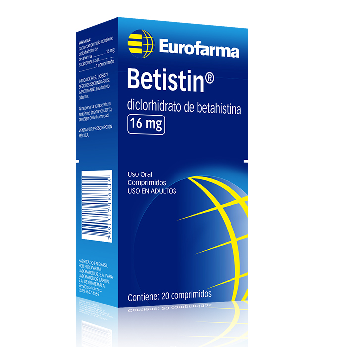 Betistin 16mg - Eurofarma